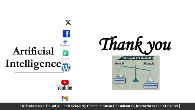 Artificial intelligence Types Weak AI vs Strong AI | ANI AGI ASI | PPTX