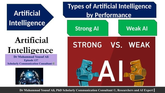 Artificial intelligence Types Weak AI vs Strong AI | ANI AGI ASI | PPTX