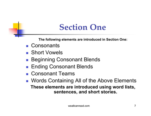 We All Can Read Online Phonics Program Overview | PPT