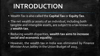 wealth tax chapterization notecccvhhuhtds | PPTX