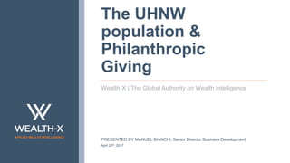 Ultra High Net Worth (UHNW) Population & Philanthropic Giving | PPTX