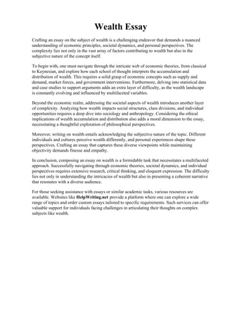 Wealth Essay. Paragraphs on Health is Wealth Values, Importance amp ...