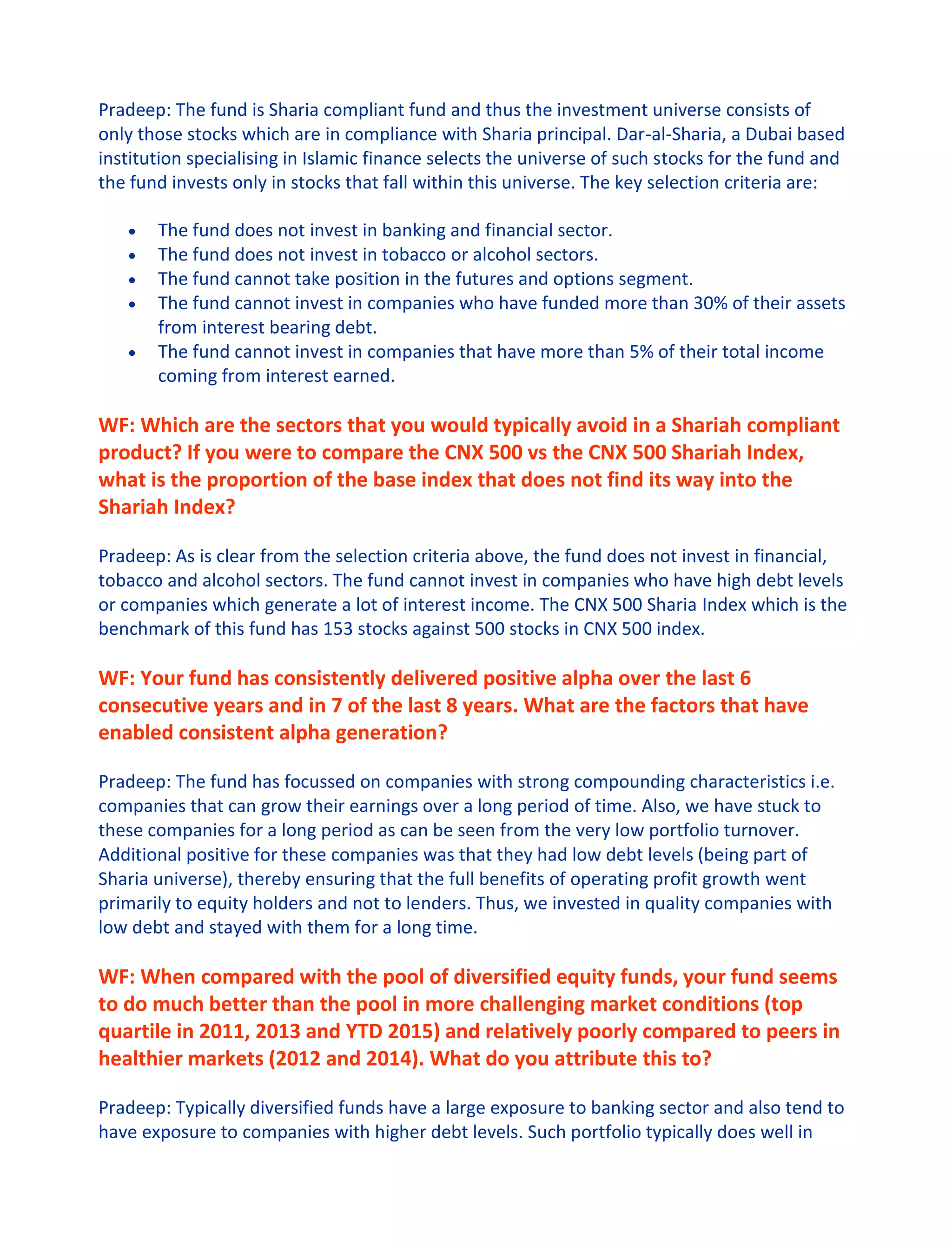 Fund Focus: Tata Ethical Fund | PDF