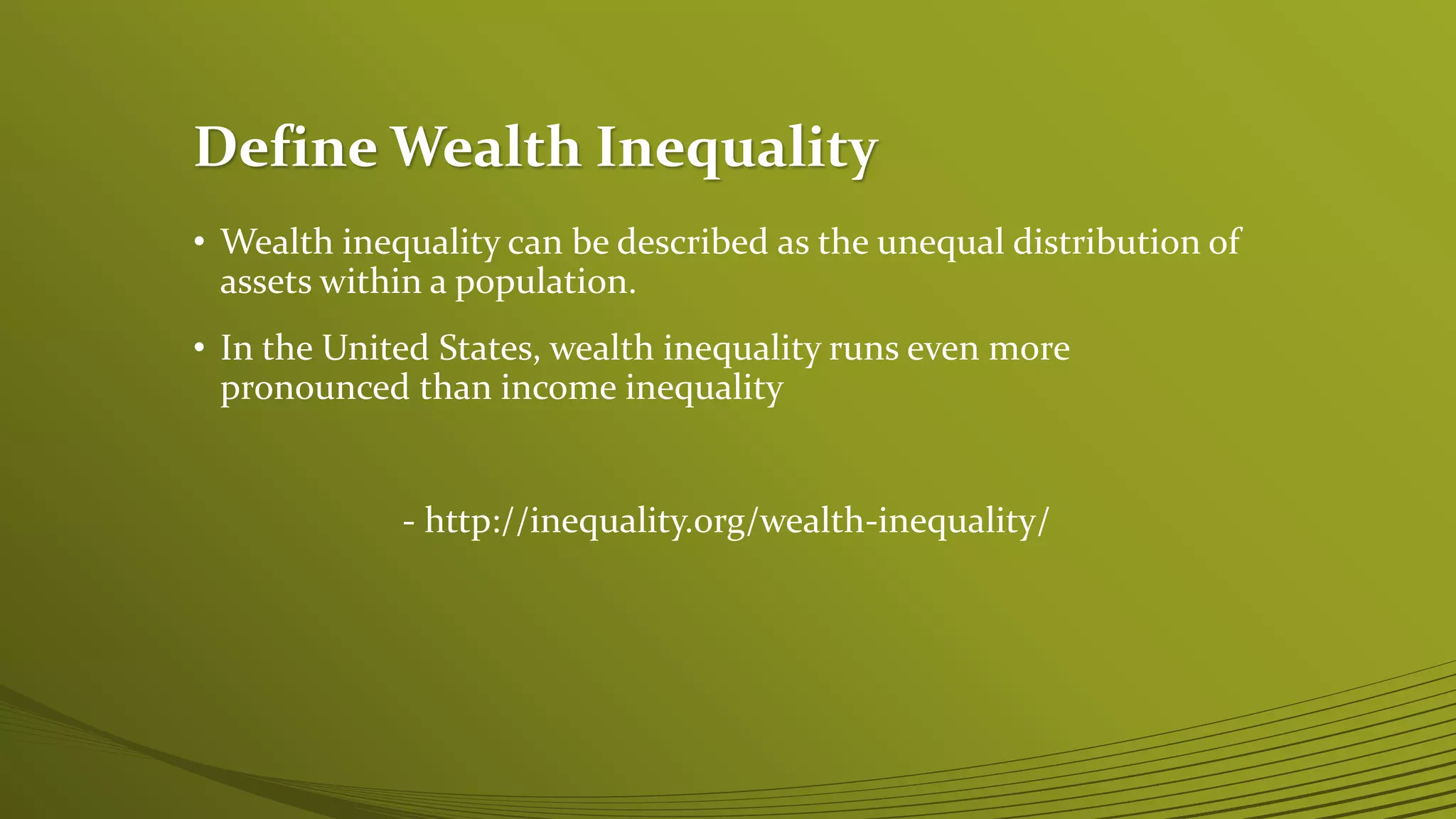Wealth inequality | PPTX