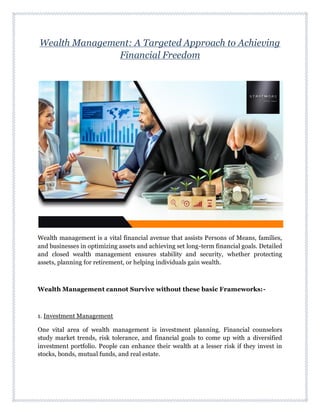 Wealth Management: A Targeted Approach to Achieving Financial Freedom | PDF
