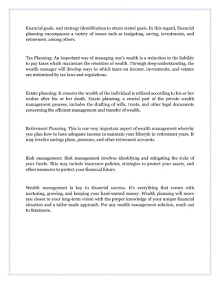 Wealth Management Matters: Protecting your Financial Future | PDF