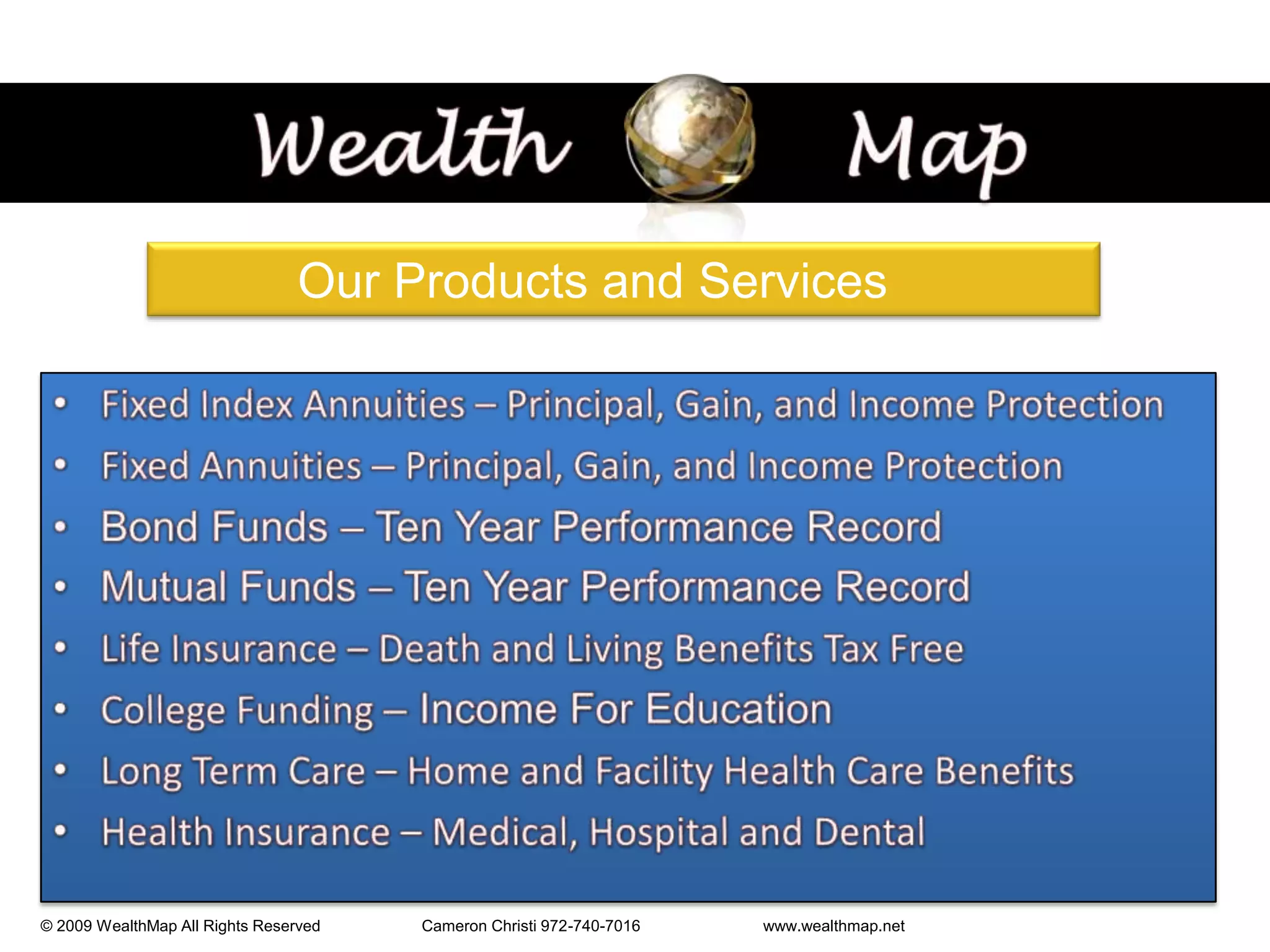 Wealth Map | PPTX