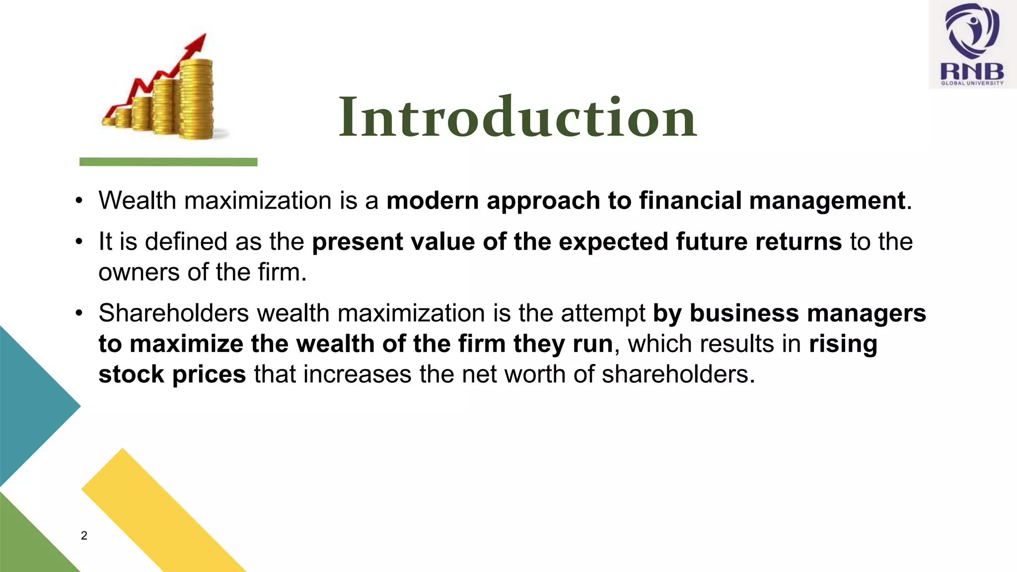 Wealth maximization of tata motors | PPTX