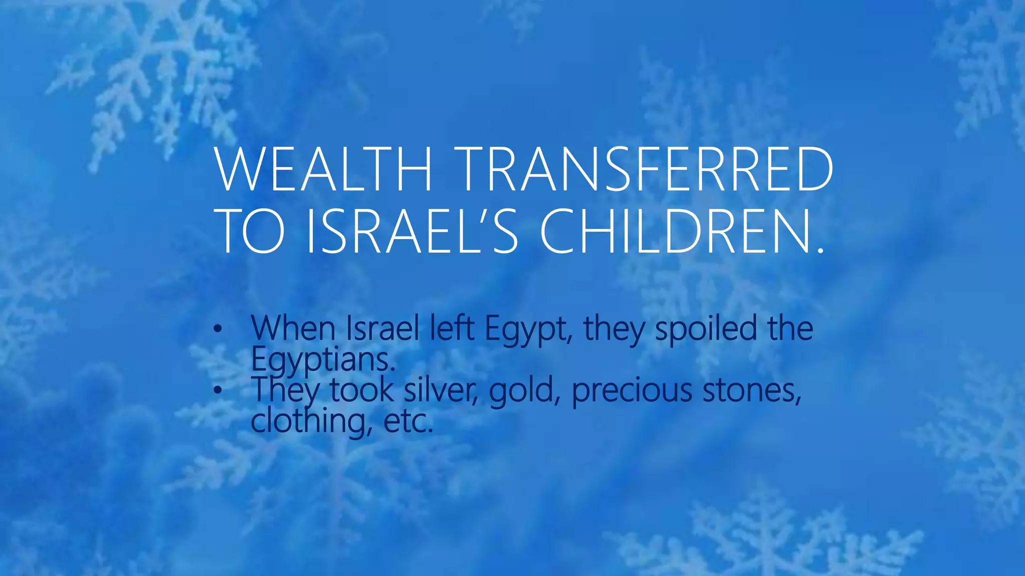 Wealth transfer in the bible (1) | PPT