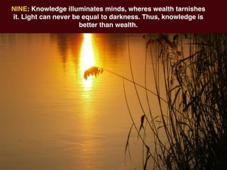 Wealth vs Knowledge | PDF