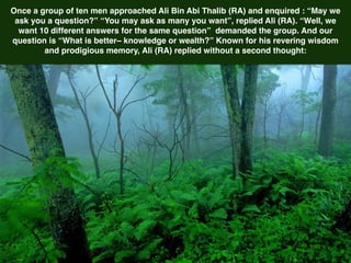 Wealth vs Knowledge | PDF