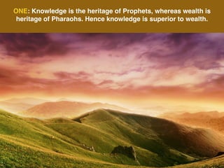 Wealth vs Knowledge | PDF