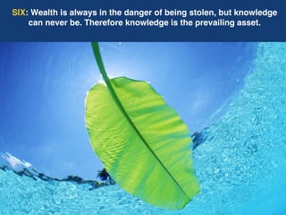 Wealth vs Knowledge | PPT