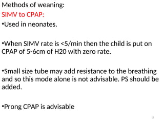 Weaning from Mechanical ventilator in Pediatrics.ppt