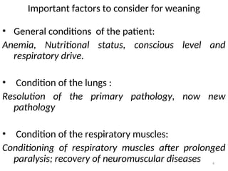 Weaning from Mechanical ventilator in Pediatrics.ppt