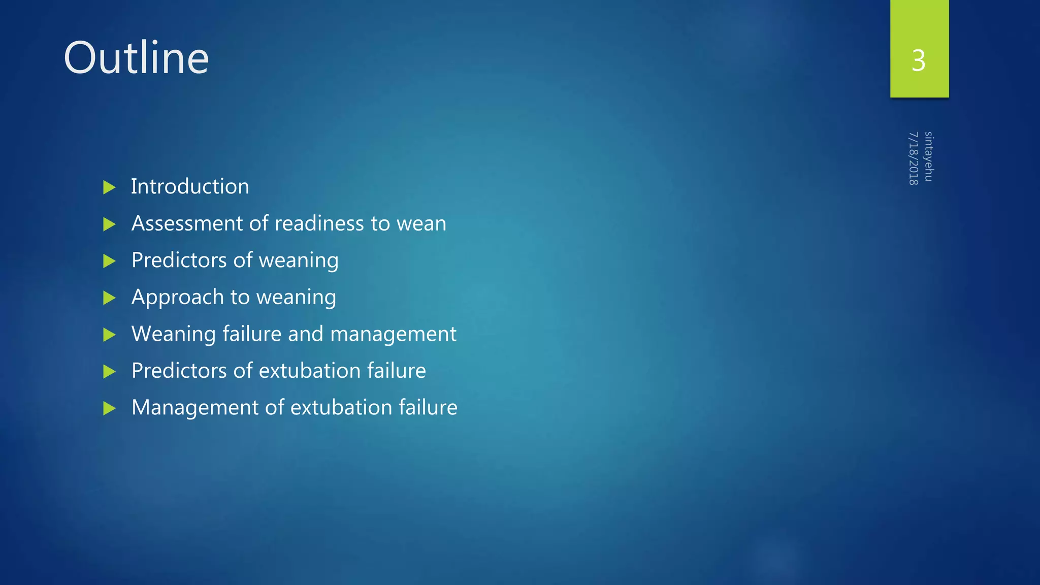 mechanical ventilation Weaning predictors | PPTX