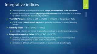 mechanical ventilation Weaning predictors | PPTX