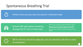 Weaning & Discontinuation of Mechanical Ventilation | PPTX