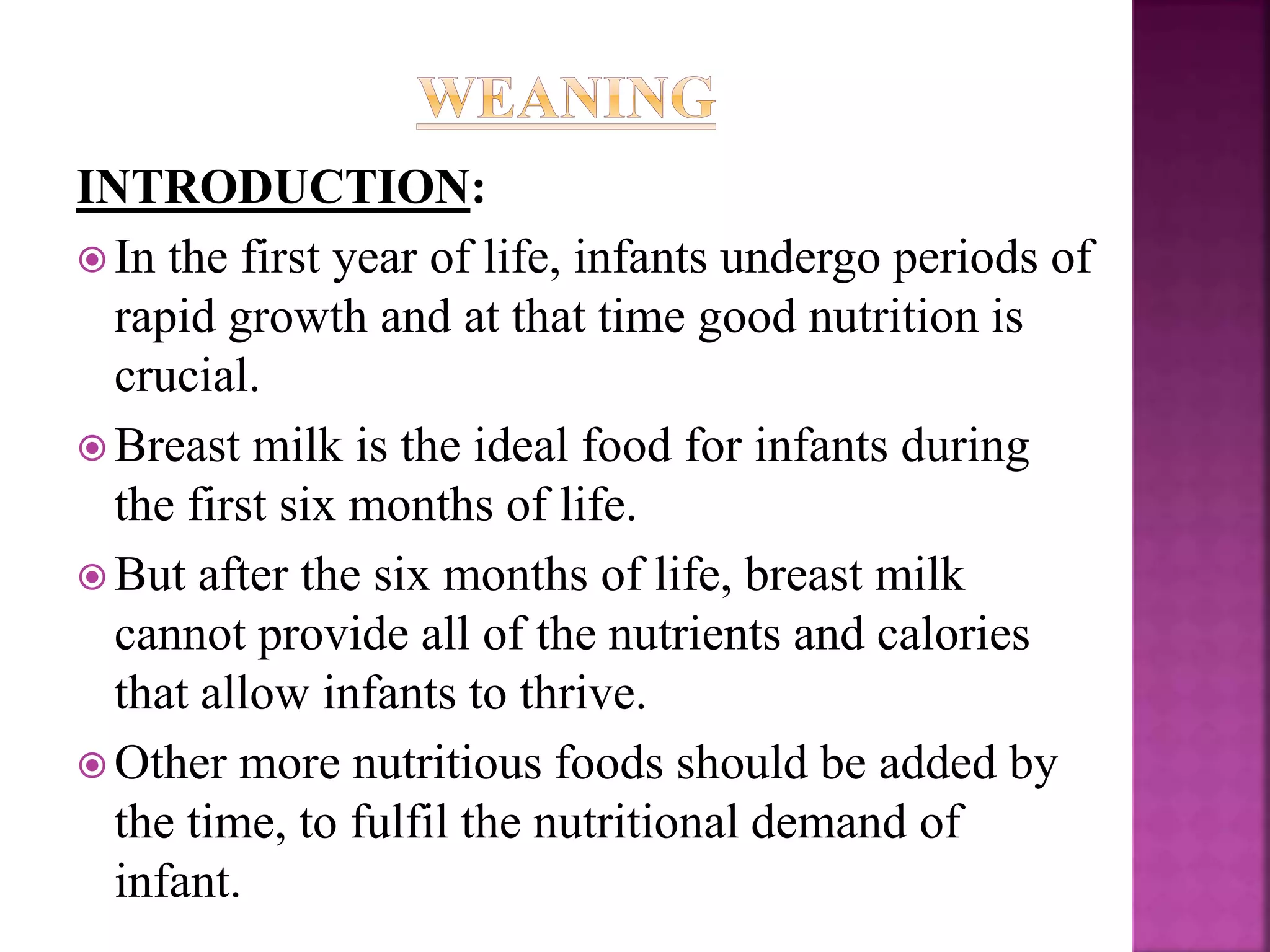 Weaning | PPTX