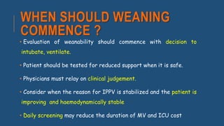 Weaning and discontinuation | PPT