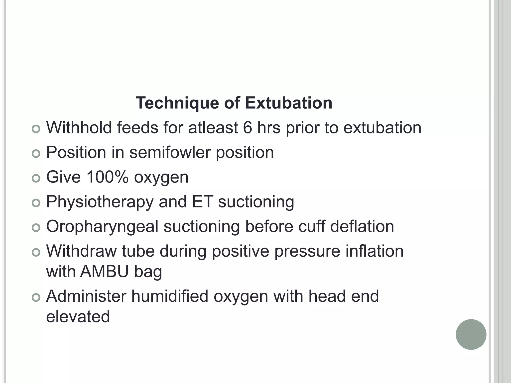 Weaning and extubation | PPTX
