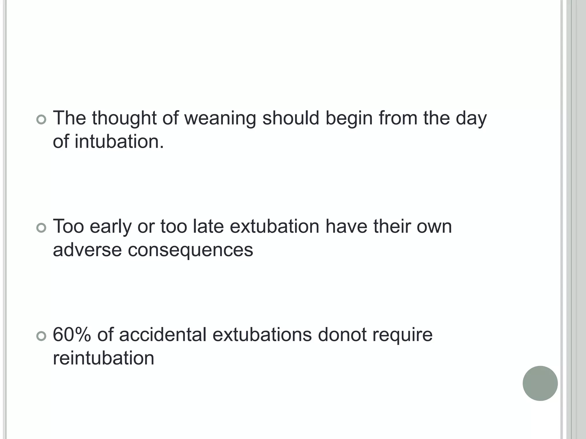 Weaning and extubation | PPTX