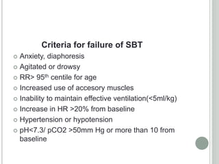 Weaning and extubation | PPTX
