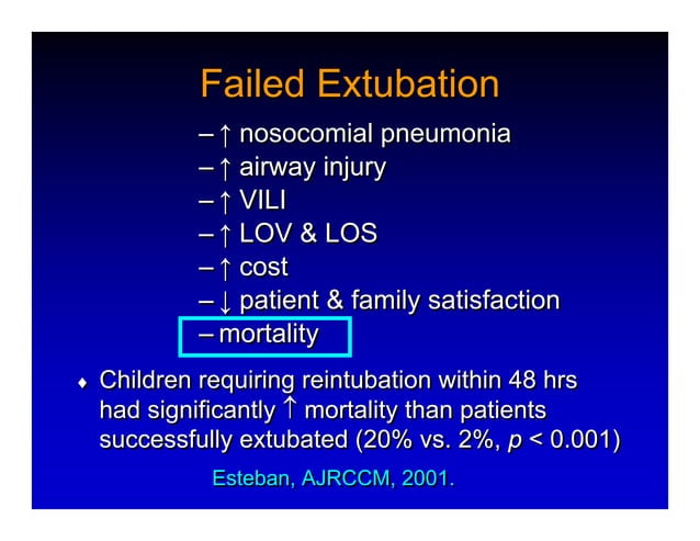 Weaning and Extubation: A Pediatric Prespective | PDF