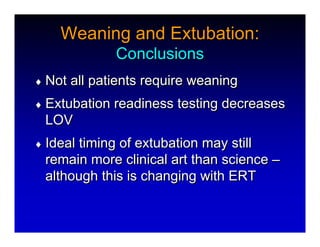 Weaning and Extubation: A Pediatric Prespective | PDF