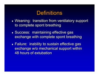 Weaning and Extubation: A Pediatric Prespective | PDF