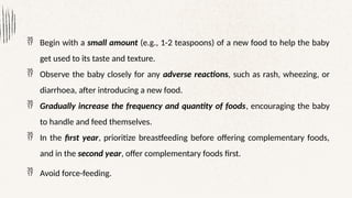 Weaning Complementary Feeding Pptppt Pptx