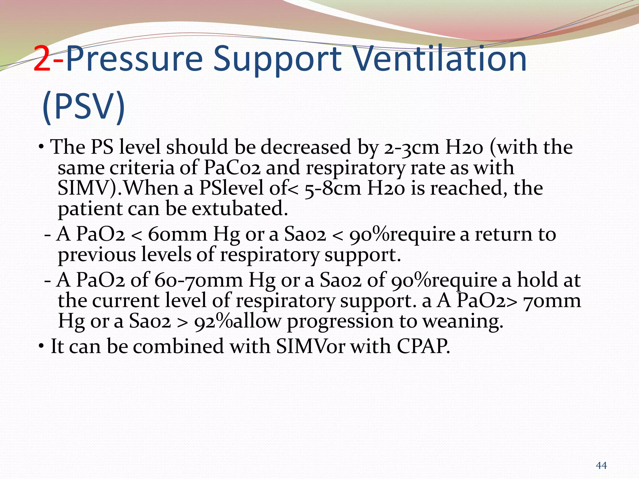 Weaning from mechanical Ventilation | PPTX