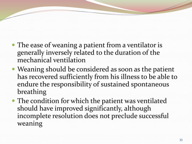 Weaning from mechanical Ventilation | PPTX