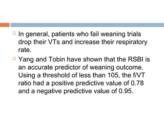 Weaning from mechanical ventilation | PPS
