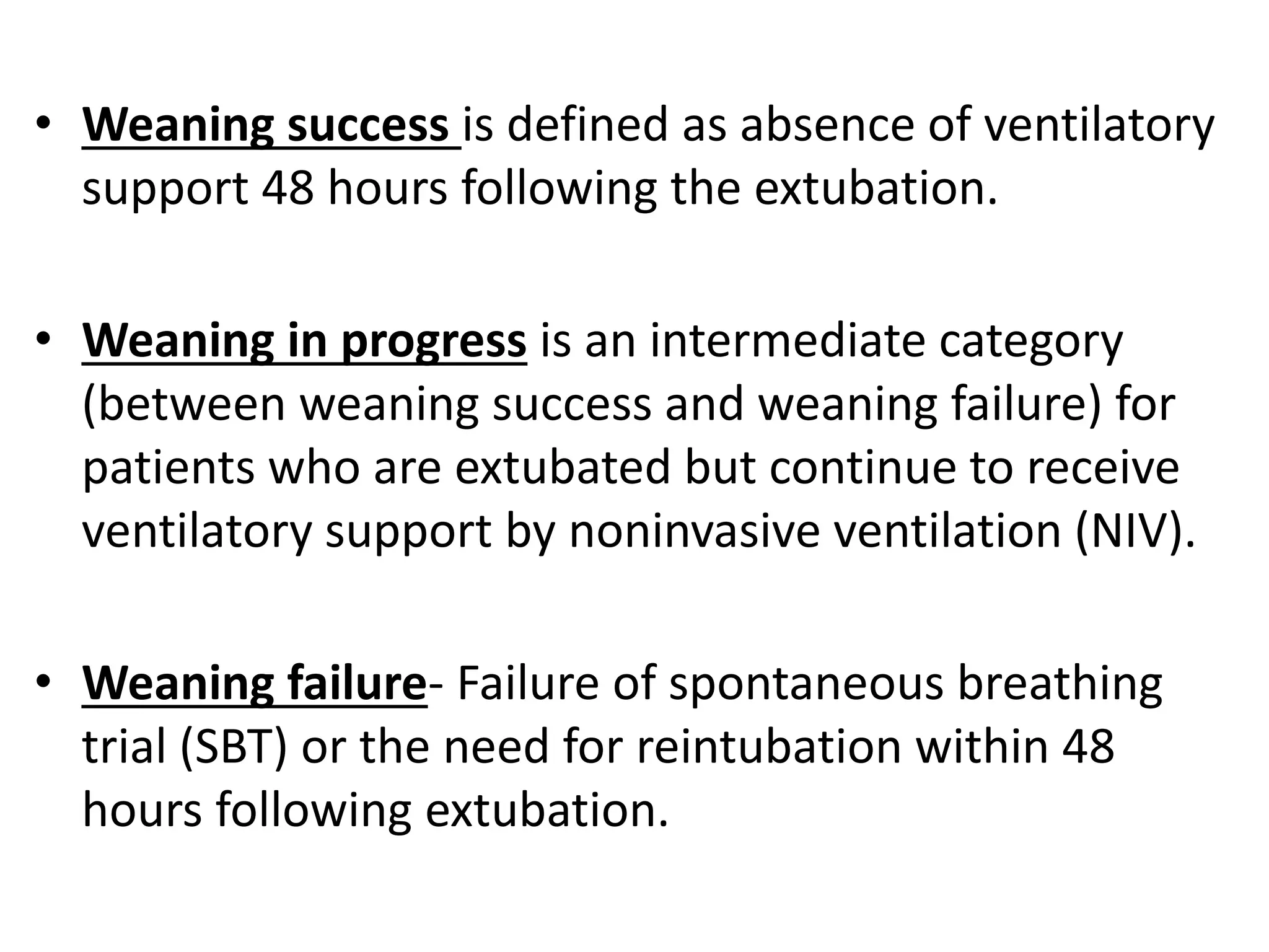 Weaning from mechanical ventilation | PPTX