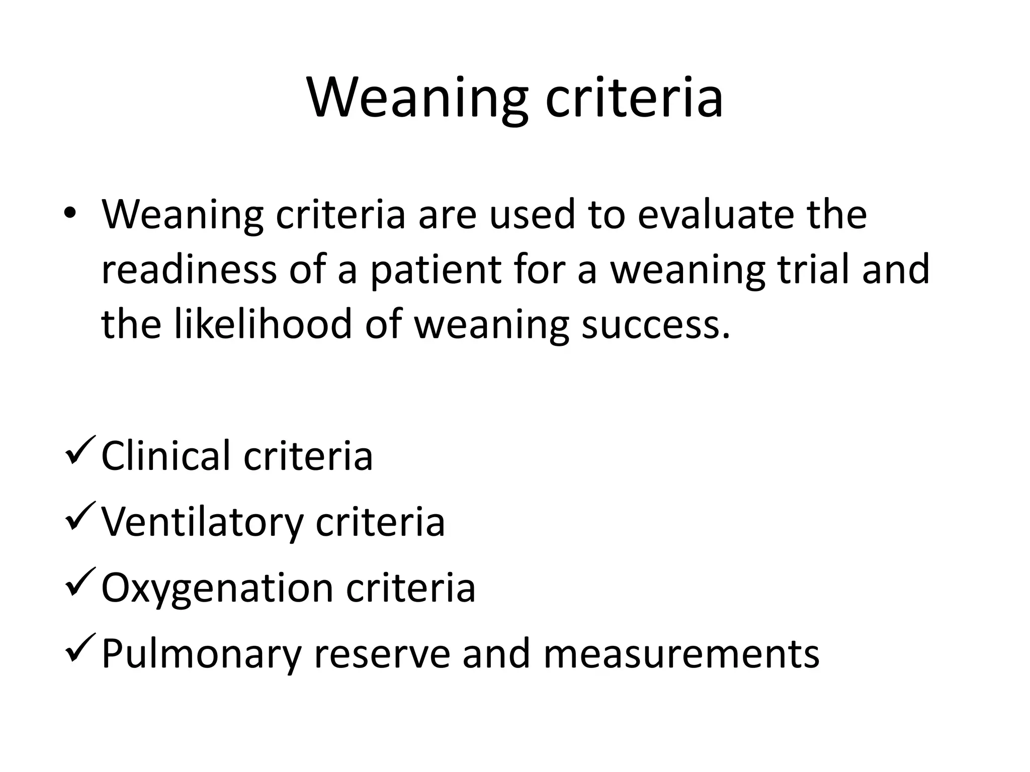 Weaning from mechanical ventilation | PPTX