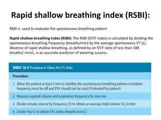 Weaning from mechanical ventilation | PPTX