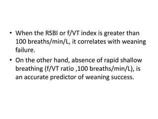 Weaning from mechanical ventilation | PPTX | Lung and Respiratory ...