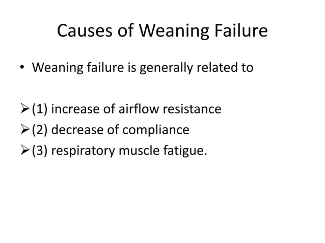 Weaning from mechanical ventilation | PPTX | Lung and Respiratory ...