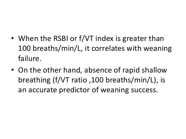 Weaning from mechanical ventilation