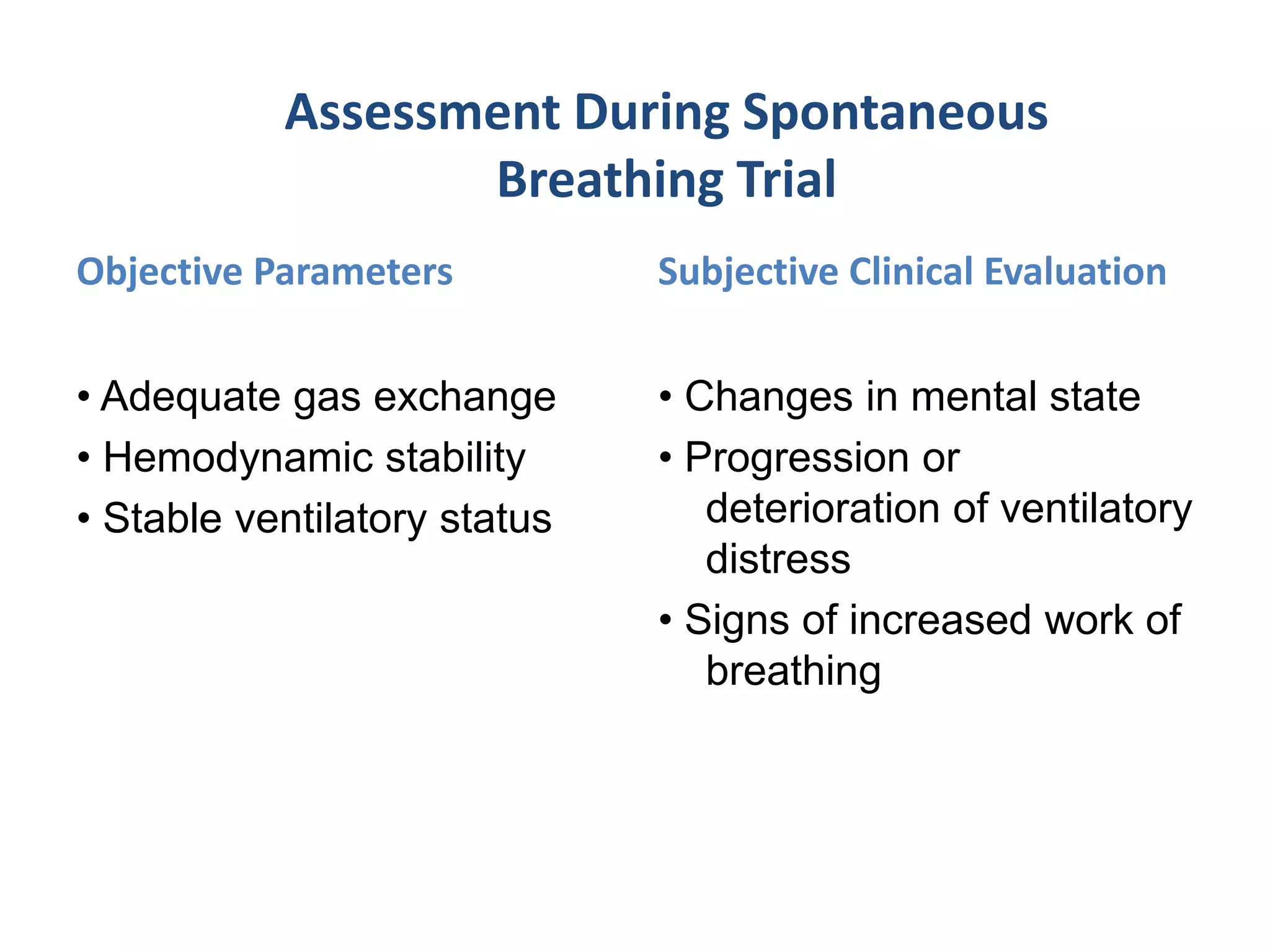 Weaning from mechanical ventilation and extubation by dr tareq | PPTX