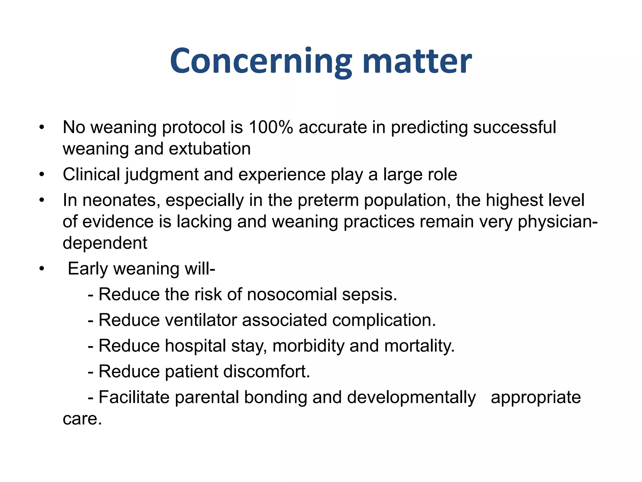 Weaning from mechanical ventilation and extubation by dr tareq | PPTX