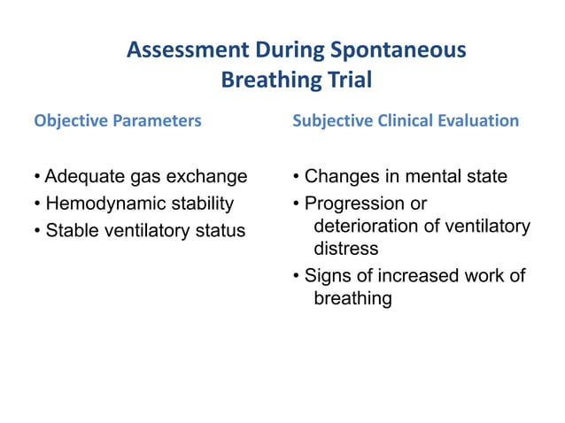 Weaning from mechanical ventilation and extubation by dr tareq | PPTX