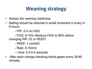 Weaning from mechanical ventilation and extubation by dr tareq | PPTX