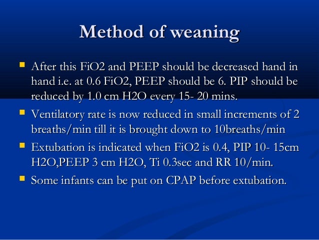 Weaning from mechanical ventilation dr kailash