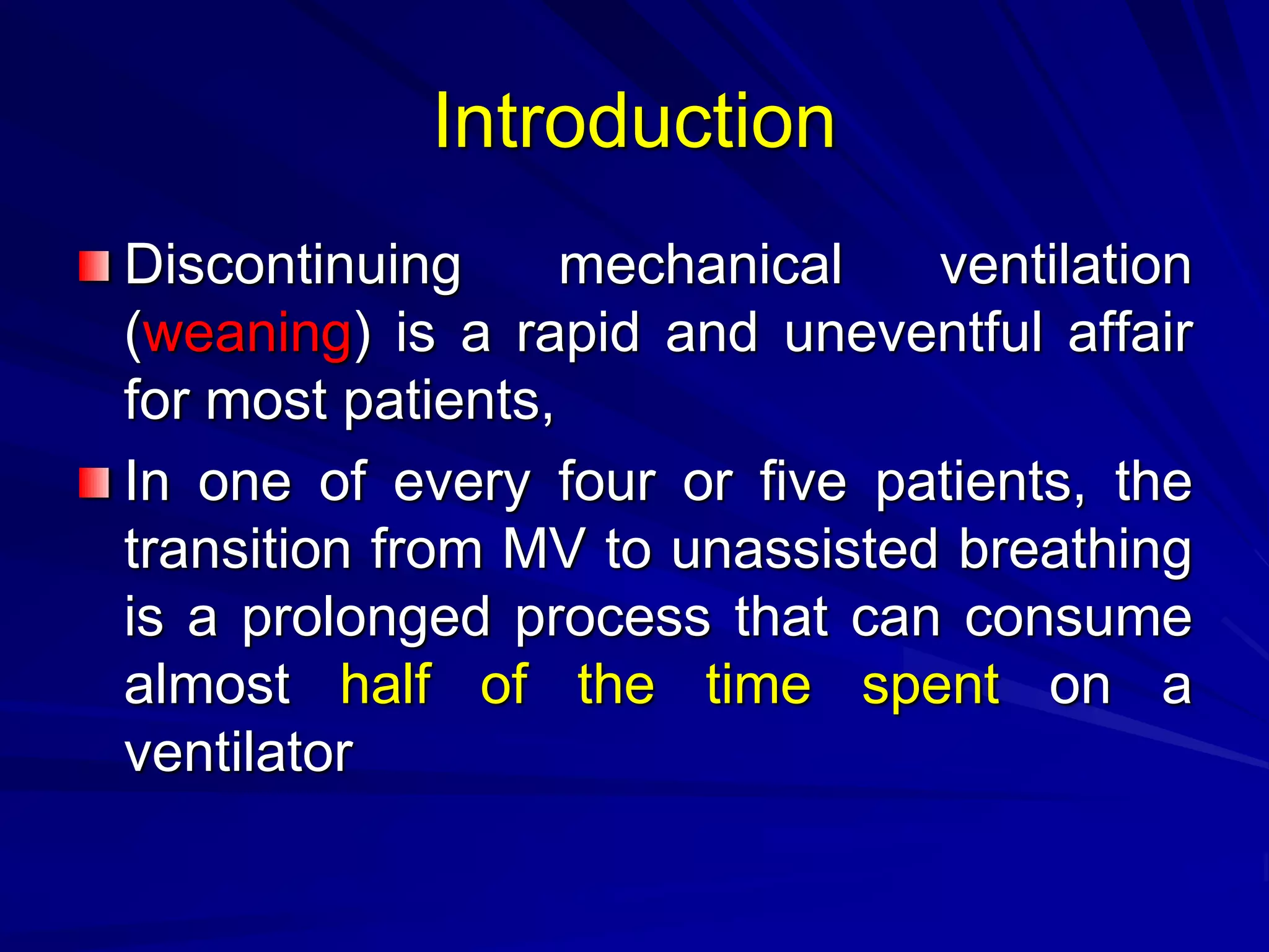 Weaning from mechanical ventilation 2019 | PPT