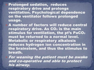 Weaning from ventilator | PPTX