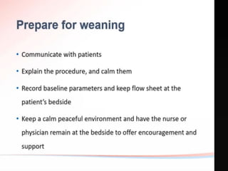 Weaning Modes of Mechanical Ventilation: Principles and Practices | PPTX