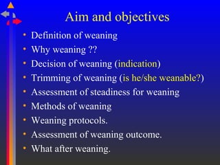 Weaning from mechanical ventilation | PPT | Parenting Babies and ...