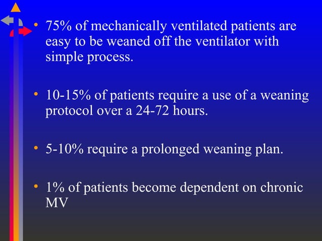 Weaning from mechanical ventilation | PPT